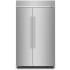 KitchenAid KBSN708MPS 48 Inch Built-In Side-by-Side Refrigerator with ...