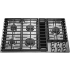 KitchenAid KCGD506GSS 36 Inch Gas Downdraft Cooktop with 5 Burners ...