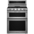 KitchenAid KFGD500ESS 30 Inch Freestanding Double Oven Convection Gas ...