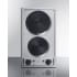 Summit CSD2B115 12 Inch Electric Cooktop with 2 Solid Disk Elements ...
