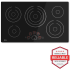 LG LCE3610SB 36 Inch Smoothtop Electric Cooktop with 5 Steady Heat ...