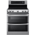 LG LDE4413ST 30 Inch Electric Range with 5 Radiant Heating Elements ...