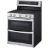 LG LDEL7324SE 30 Inch Double Electric Oven Range with 5 Radiant Heating ...