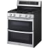 LG LDGL6924S 30 Inch Double Gas Oven Range with 5 Sealed Burners, 6.9 ...