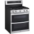 LG LDGL6924S 30 Inch Double Gas Oven Range with 5 Sealed Burners, 6.9 ...