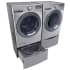 LG LGWADRGGS94 Side-by-Side on SideKick Pedestals Washer & Dryer Set ...