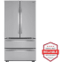 LG LMWS27626S 36 Inch 4 Door French Door Refrigerator with 26.9 Cu. Ft ...