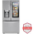 LG LRFVS3006S 36 Inch French Door Craft Ice Smart Refrigerator with 29. ...