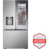 LG LRYKC2606S 36 Inch Counter-Depth MAX™ Smart French Door Refrigerator with 26 Cu. Ft. Capacity ...