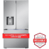 LG LRYXC2606S 36 Inch Counter-Depth MAX™ Freestanding French Door Smart ...