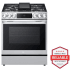 LG LSDL6336F 30 Inch Slide-In Dual Fuel Smart Range with 5 Sealed ...