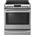 LG LSE4613ST 30 Inch Slide-in Electric Range with 5 Smoothtop Elements ...