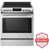 LG LSE4616ST 30 Inch Slide-In Electric Smart Range with 5 Radiant ...