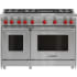Wolf GR486C 48 Inch Freestanding Professional Gas Range with 6 Dual ...