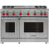 Wolf GR484DG 48 Inch Pro-Style Gas Range with 4 Dual-Stacked Sealed ...
