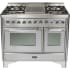 Ilve UMD1006DMPIX 40 Inch Freestanding Dual-Fuel Range with 6 Sealed ...
