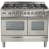 Ilve UPDW1006DMPI 40 Inch Freestanding Professional Dual Fuel Range ...