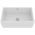 Rohl MS3018WH 30 Inch Single Bowl Apron Front Fireclay Kitchen Sink ...