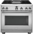 Monogram ZDP364NDNSS 36 Inch Freestanding Professional Dual Fuel Range ...