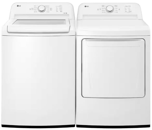LG DLE6100W 27 Inch Electric Dryer with 7.3 Cu. Ft. Capacity, 5 Dryer ...