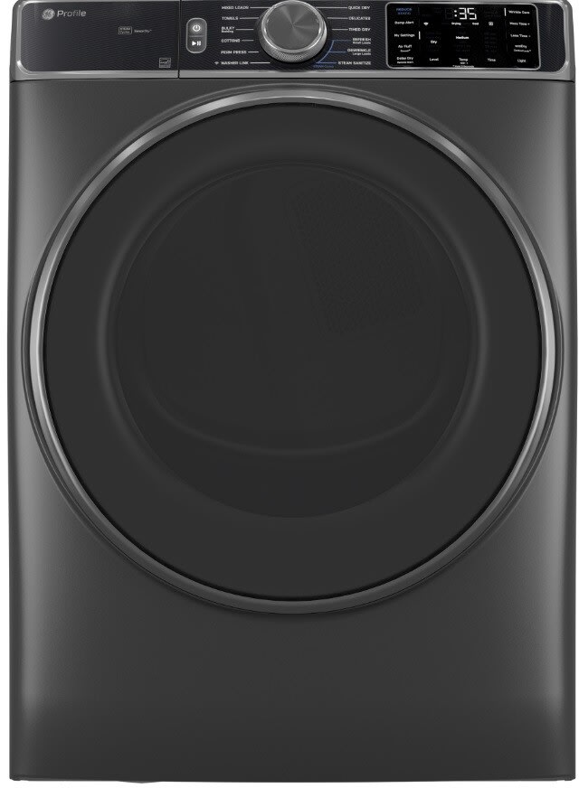 GE Profile PFD95ESPWDS 28 Inch Smart Front Load Electric Dryer with 7.8 ...