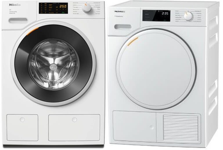 Miele TXD160WP 24 Inch Smart Heat Pump Dryer with 4.02 cu. ft. Capacity ...