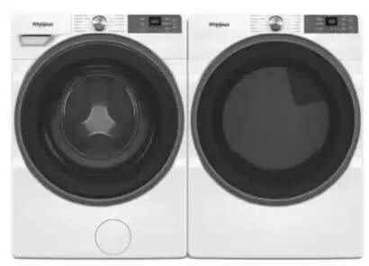 Whirlpool WFW5720RW 27 Inch Smart Front Load Washer with 4.5 cu. ft Capacity, FreshFlow? Vent ...
