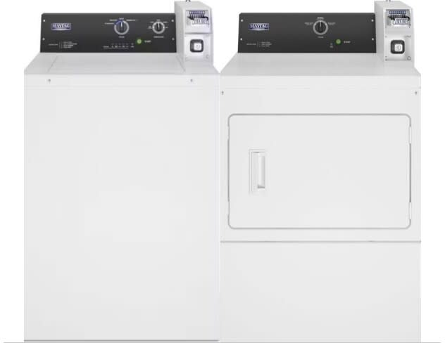 Maytag MAT23CSAWW 27 Inch Commercial Top Load Washer with 3.27 cu ft ...