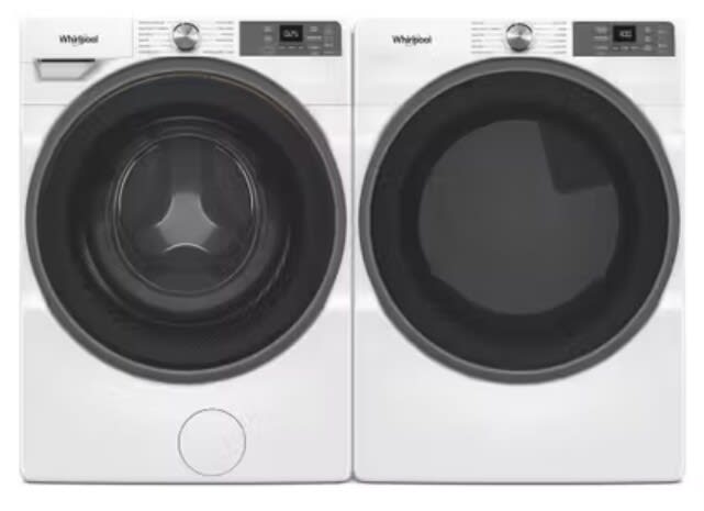 Whirlpool WFW5605MW 27 Inch Front Load Washer with 4.5 cu. ft. Capacity ...
