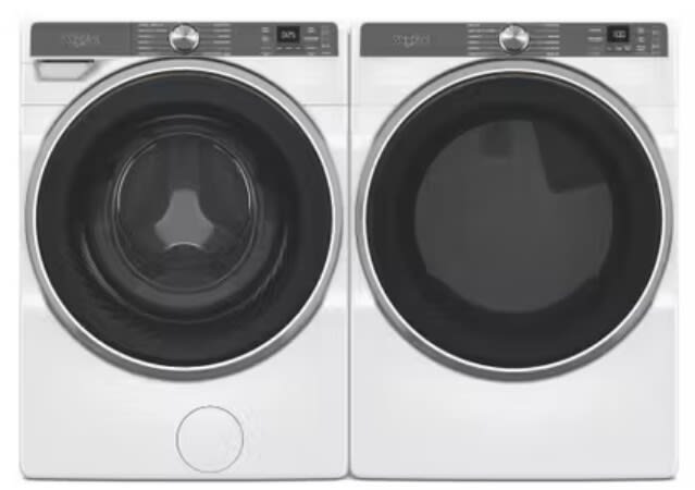 Whirlpool WFW6605MW 27 Inch Front Load Washer with 5.0 cu. ft. Capacity ...