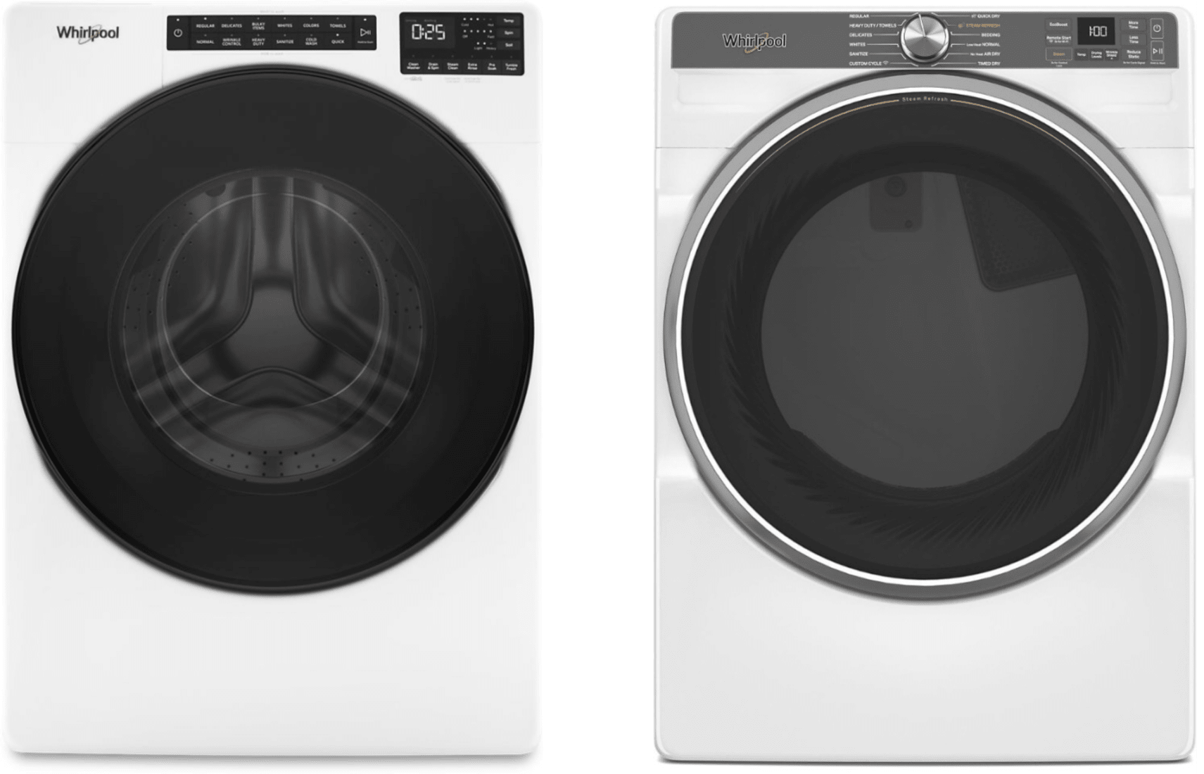 Whirlpool WFW6605MW 27 Inch Front Load Washer with 5.0 cu. ft. Capacity ...