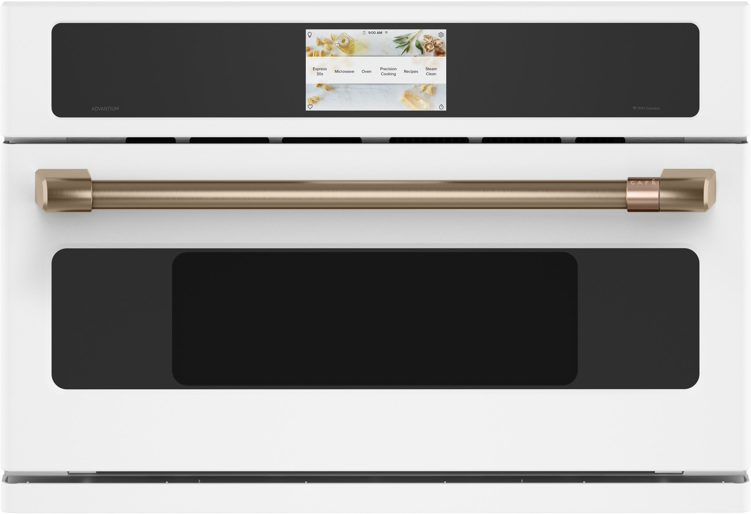 Cafe CES750P4MW2 30 Inch Slide-In Electric Smart Range with 5 Radiant ...