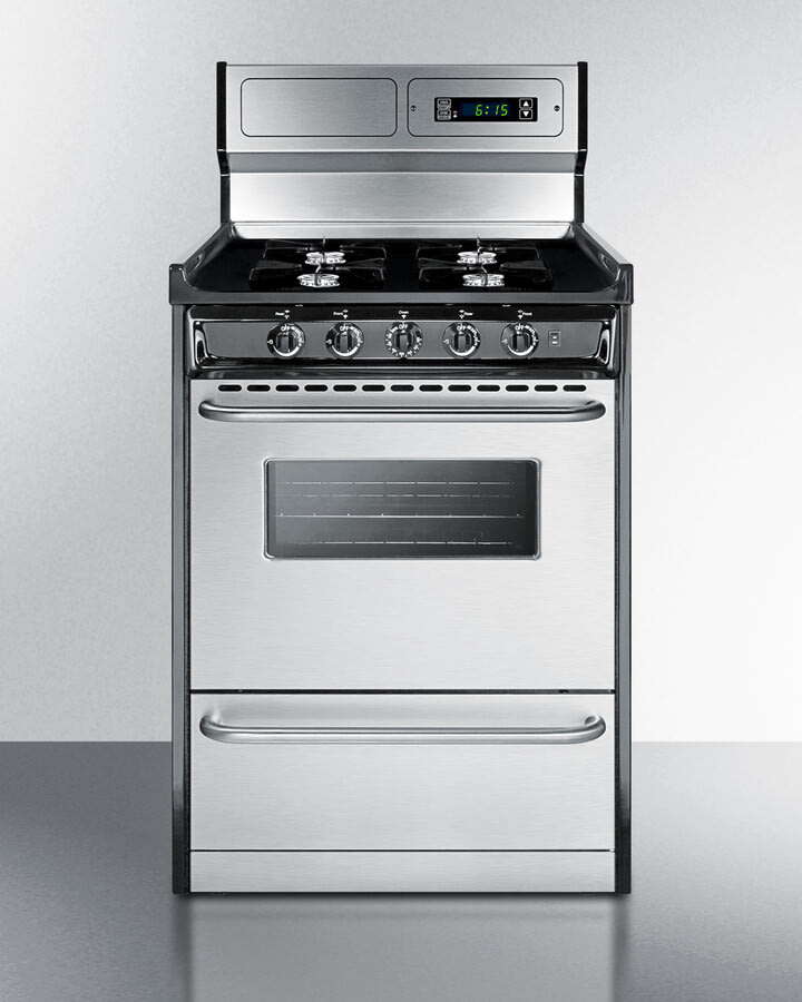 Summit H24RSS 24 Inch Under Cabinet Range Hood with 220 CFM Internal ...