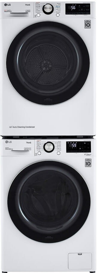 LG WM1455HWA 24 Inch Smart Compact Front Load Washer with 2.4 Cu. Ft ...