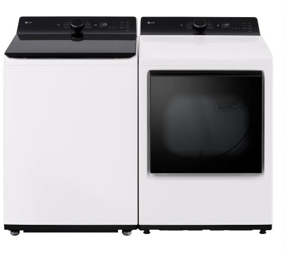 LG DLE8400WE 27 Inch Top Load Electric Dryer with 7.3 cu ft Capacity ...