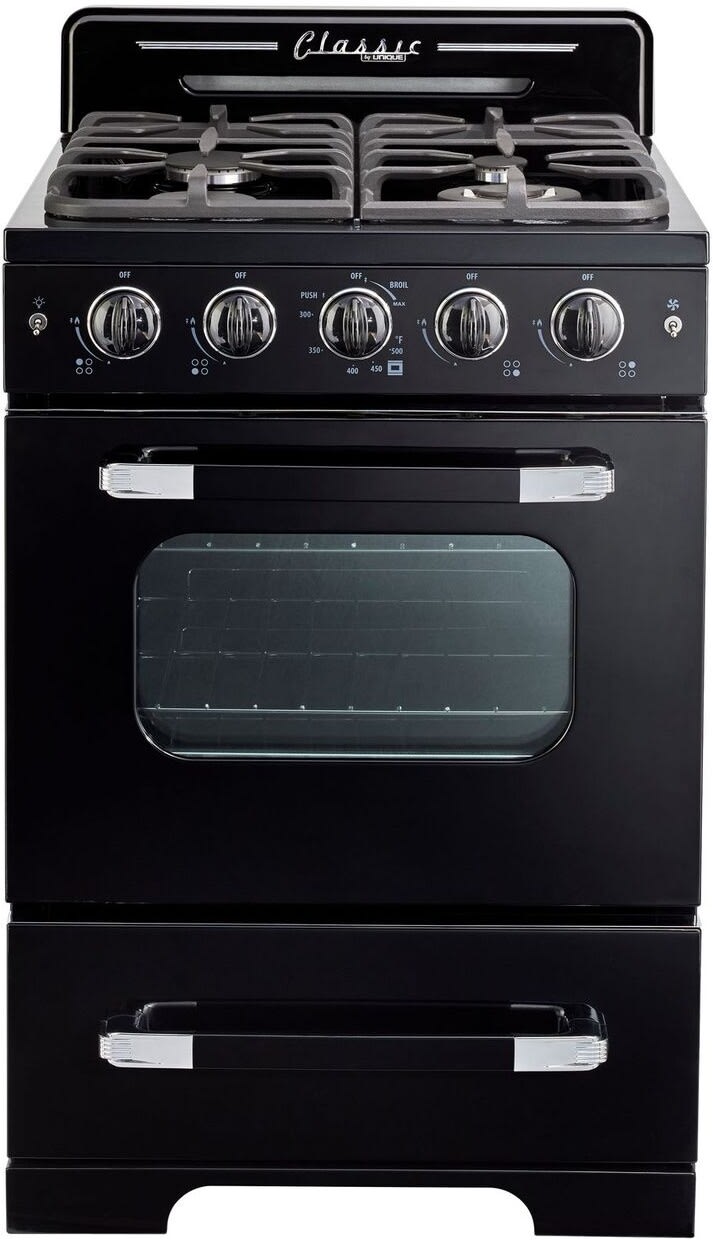 Unique Appliances UGP24CRRHB 24 Inch Under Cabinet Range Hood with 3 ...