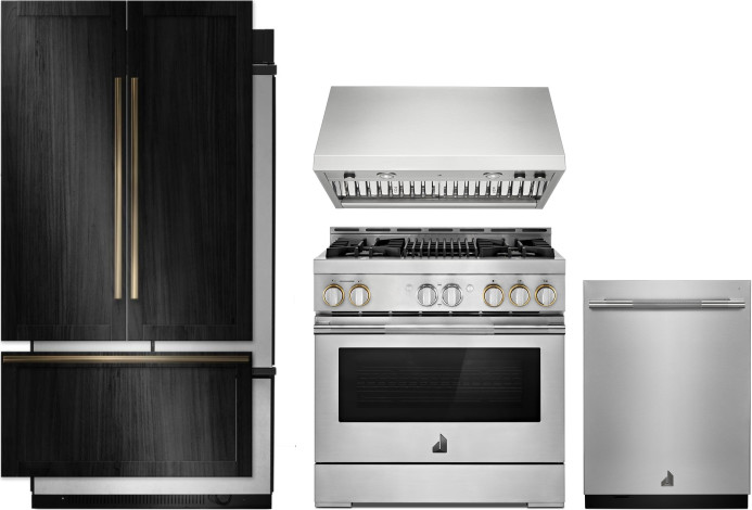 JennAir JENNAIR03212527 4 Piece Kitchen Appliances Package with French ...