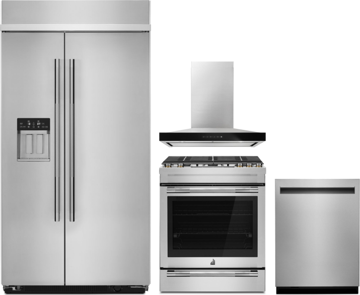 JennAir JARERADWRH835 4 Piece Kitchen Appliances Package with Side-by ...