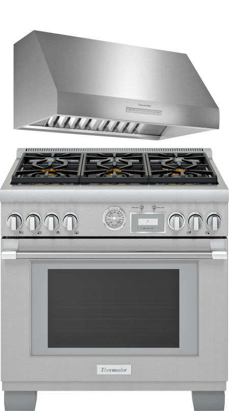 Thermador THRARH111 2 Piece Kitchen Appliances Package with Dual Fuel ...