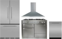 AGA AMCHD44SS Wall Mount Canopy Chimney Range Hood with 600 CFM Blower ...