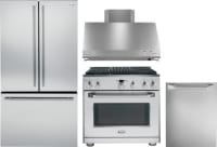 Monogram ZDP364NRPSS 36 Inch Pro-Style Dual-Fuel Range with 4 Sealed ...