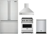 Viking RVRF3361SS 36 Inch Counter Depth French Door Refrigerator with ...