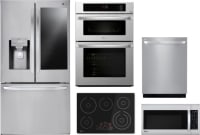 LG LWC3063ST 30 Inch Smart Combination Wall Oven with Smartthinq ...