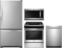 Whirlpool WRB322DMBM 33 Inch Bottom-Freezer Refrigerator with FreshFlow ...