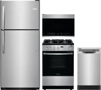 Frigidaire FFTR2021TS 30 Inch Top Freezer Refrigerator with 20.4 cu. ft ...