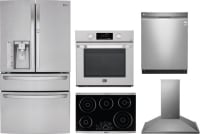 LG LSCE305ST 30 Inch Electric Cooktop with Dual Elements, Warm ...