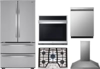 LG LCG3011ST 30 Inch Gas Cooktop with 5 Sealed Burners, Cast Iron ...