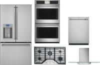 Cafe CGP95362MS1 36 Inch Gas Cooktop with 5 Sealed Burners, Dishwasher ...