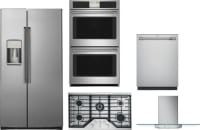 Cafe CGP95362MS1 36 Inch Gas Cooktop with 5 Sealed Burners, Dishwasher ...