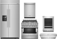 KitchenAid KBSD702MPS 42 Inch Built-In Side-by-Side Refrigerator with ...
